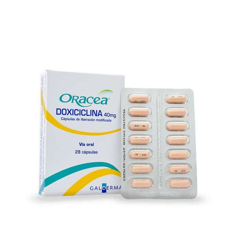 Oracea 40Mg X 28 Capsulas Galderma - Dermalife