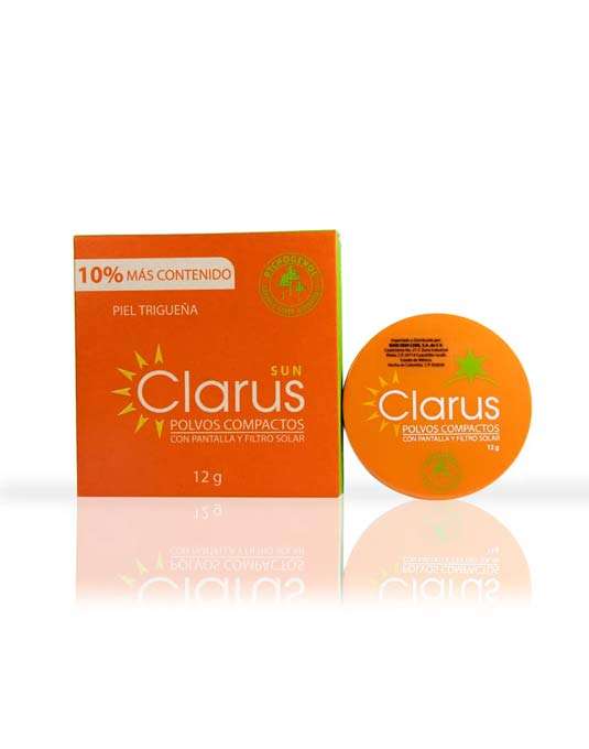 Clarus Polvo Compacto Medio Trigueño X 12 Gr - Dermalife